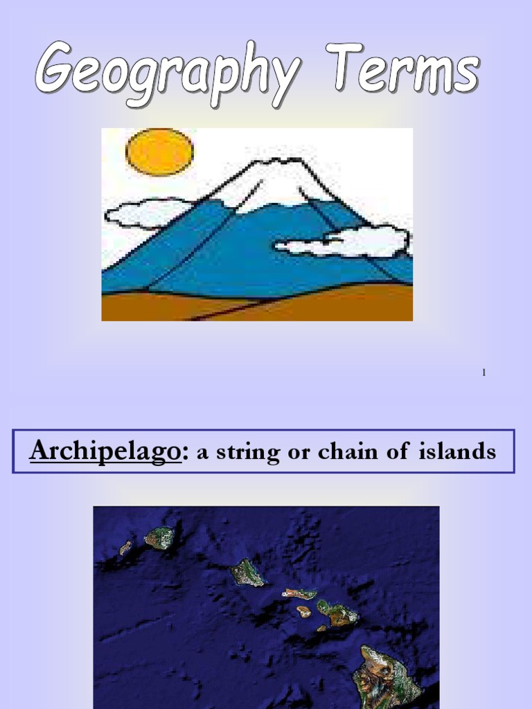 Geography Terms | PDF | Valley | Glacier