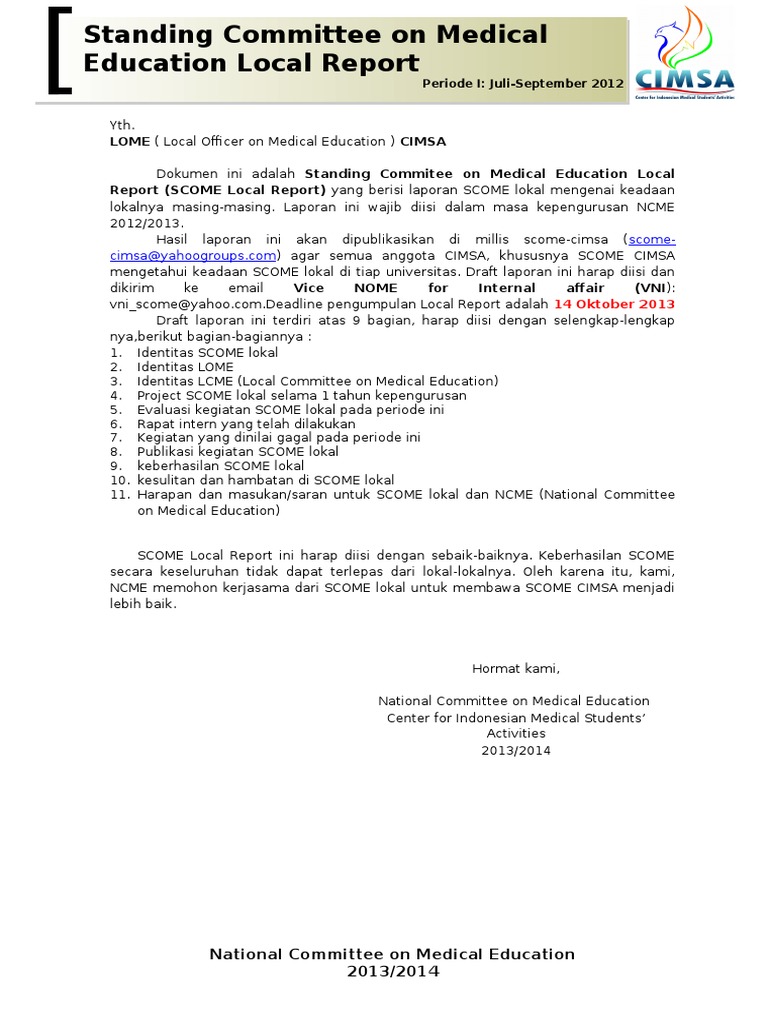 Form Local Report | PDF