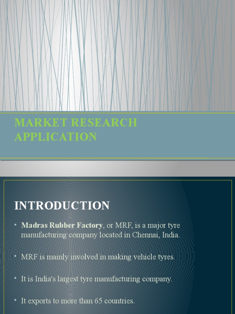 MRF Tyre Market Research Insights | PDF | Business