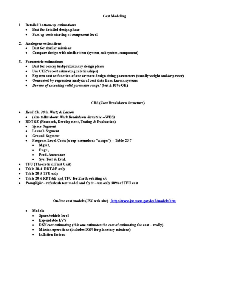 Cost Modelling Handouts | Download Free PDF | Teaching Mathematics | Business
