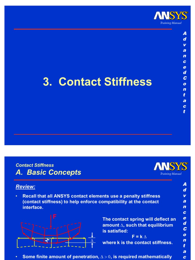 Ch3 Contact Stiffness | PDF | Stiffness | Friction