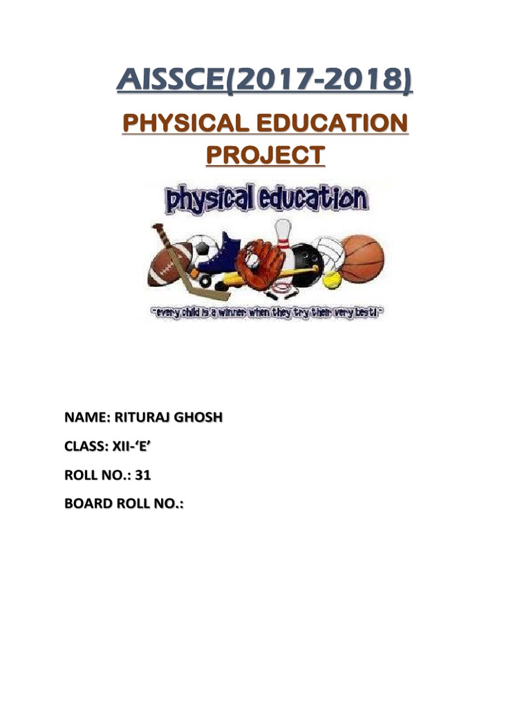 Class 12 Physical Education Project | PDF | Team Sports | Ball Games