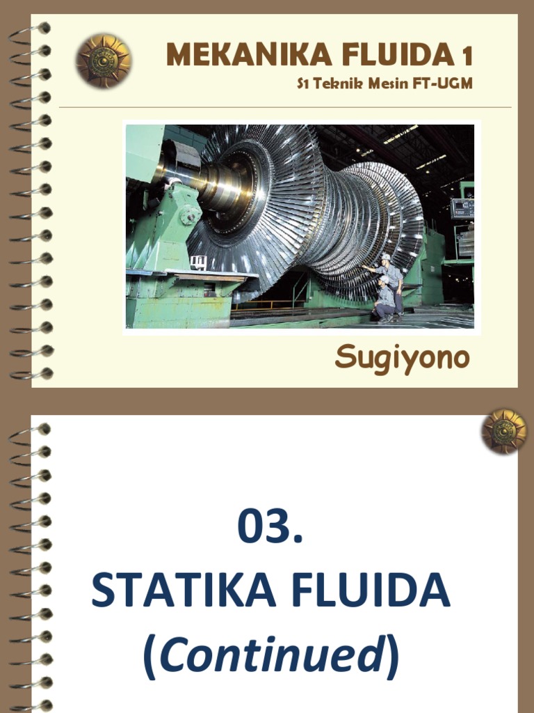 Catatan Mekanika Fluida 1 - 1 (Statika Fluida) | PDF