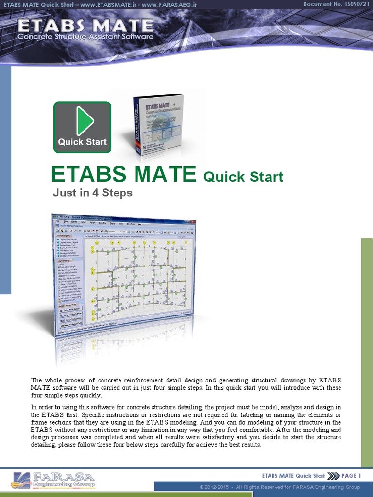 Etabs Mate Quick Start - en | PDF | Graphical User Interfaces | Auto Cad