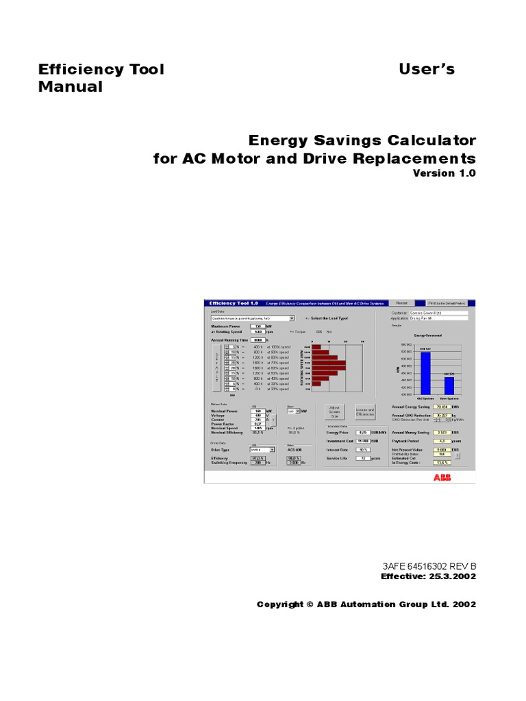 Eff Tool Users Manual | PDF | Greenhouse Gas | Net Present Value