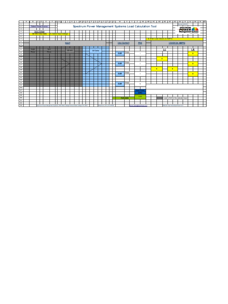 Three Phase Load Calculator | PDF | Amplifier | Electronic Circuits