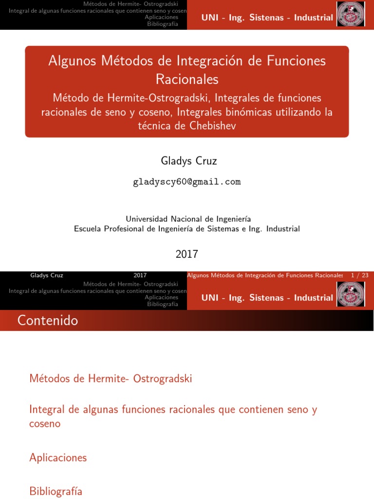 Metodo de Ostrogradski Func Rac Seno y Coseno UNI 17 | PDF | Integral ...