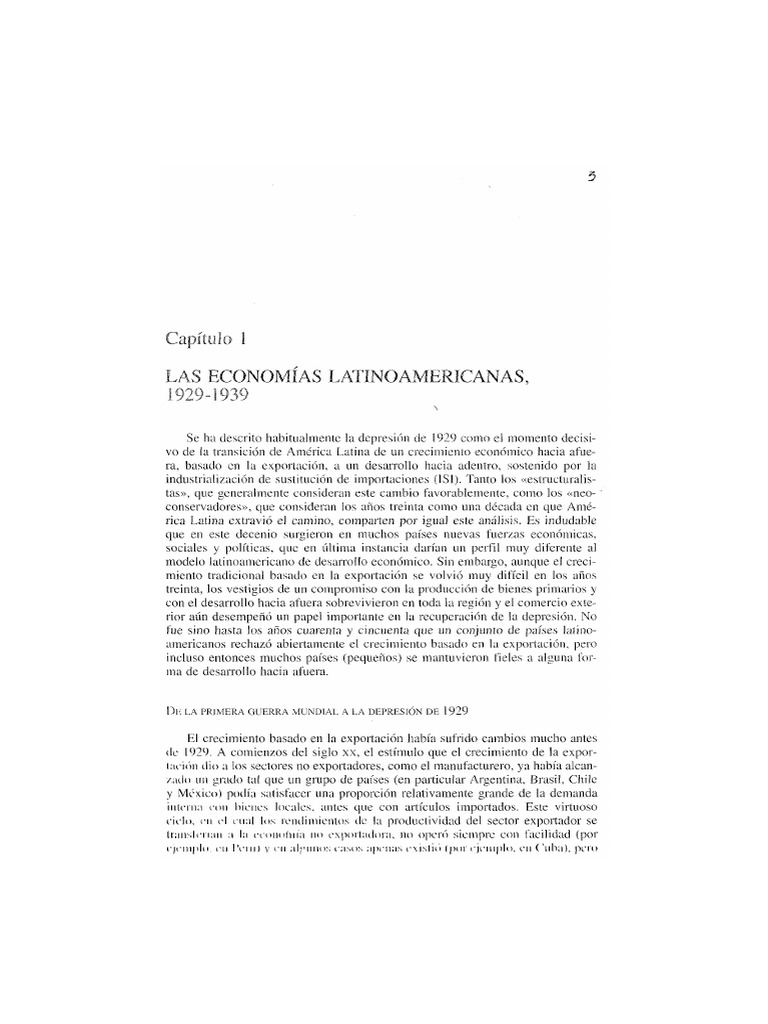 Bulmer-Thomas, Victor. Las Economías Latinoamericanas, 1929-1939 | PDF ...