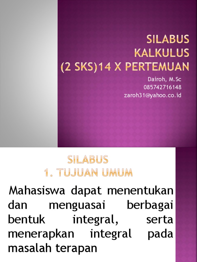 KALKULUS | PDF | Sains & Matematika