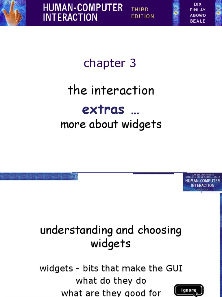 Chapter 3 - The Interaction (Extras) | PDF