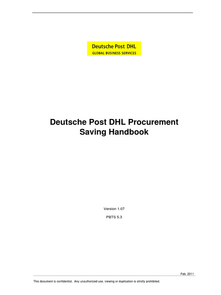 Procurement Saving Handbook - Vers1 07 - V1 | PDF | Procurement ...