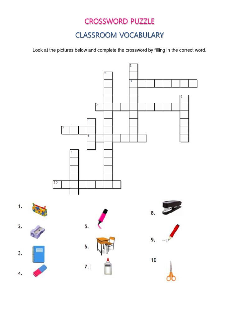 Activity Classroom Vocabulary | PDF