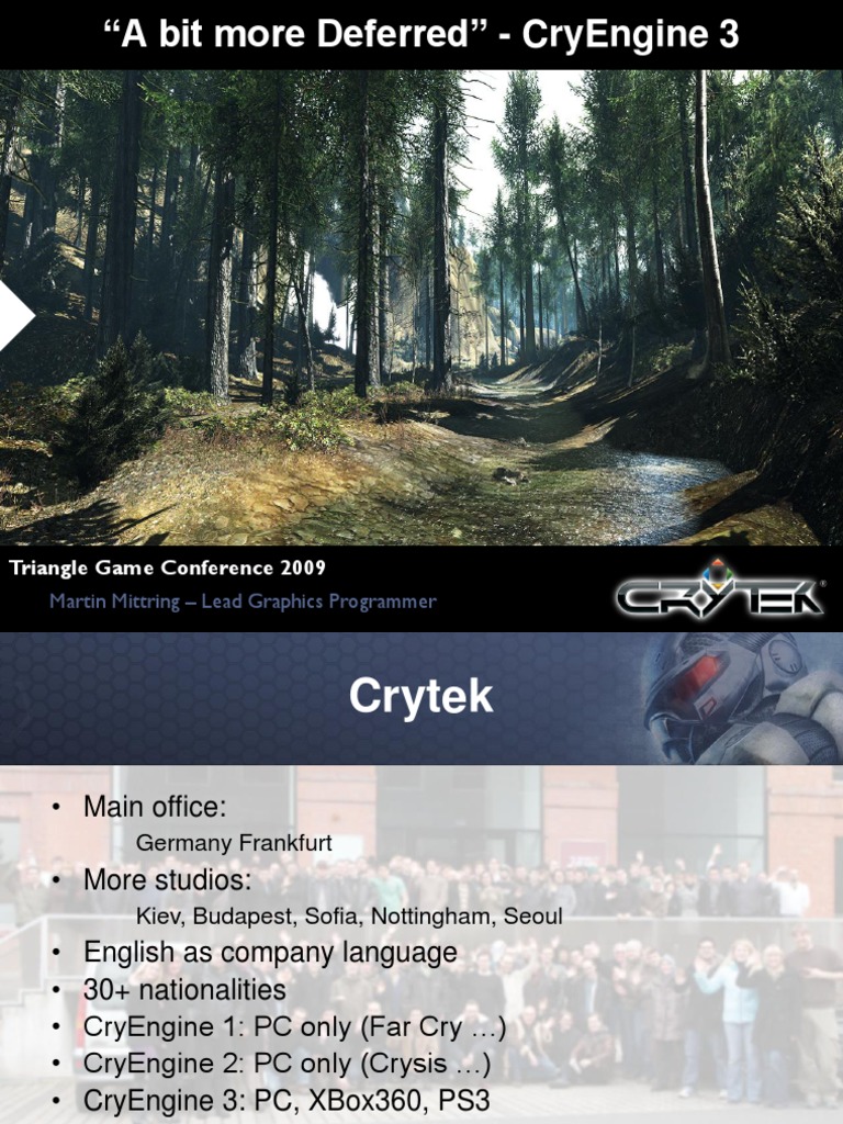 Advances in CryEngine 3 Rendering | PDF | Texture Mapping | Shader
