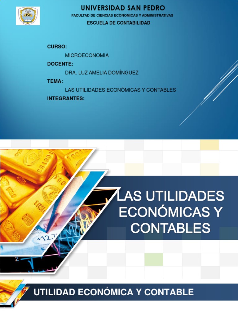 Utilidades Contable y Economica | PDF | Beneficio (economía) | Mercado ...