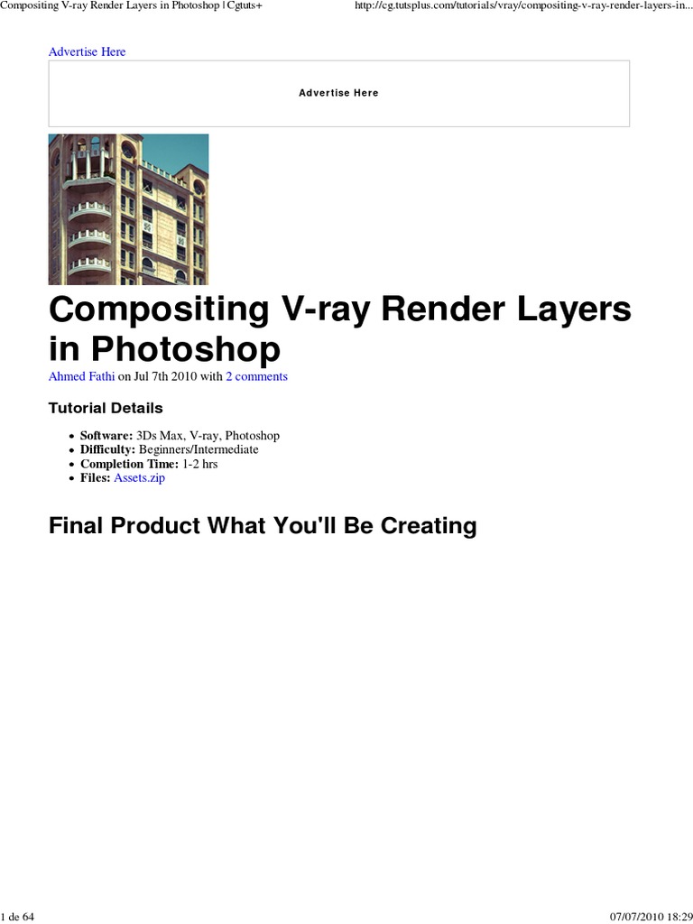 Compositing V-Ray Render Layers | PDF | Adobe Photoshop | Rendering ...