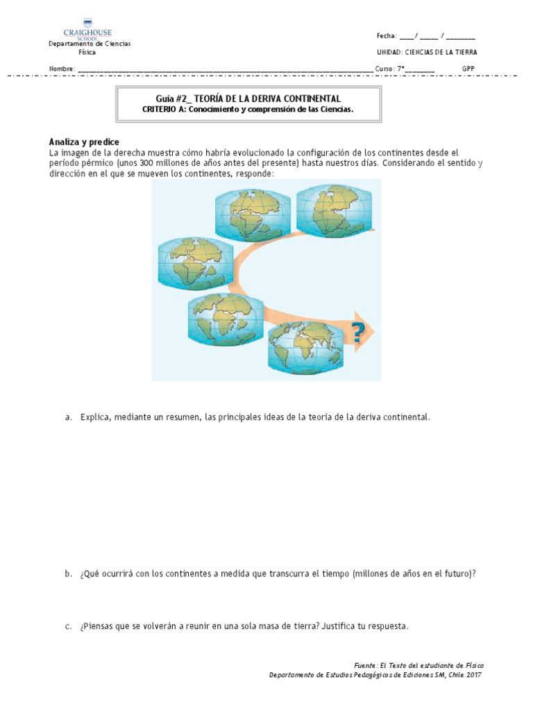 Guía #2_ Teoría de La Deriva Continental