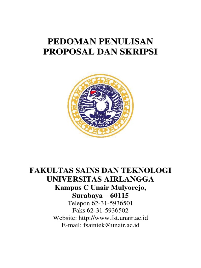 Pedoman Skripsi FST Unair | PDF | Sains & Matematika