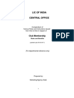 LIC Club Membership Eligibility Rules | PDF | Insurance | Business Law