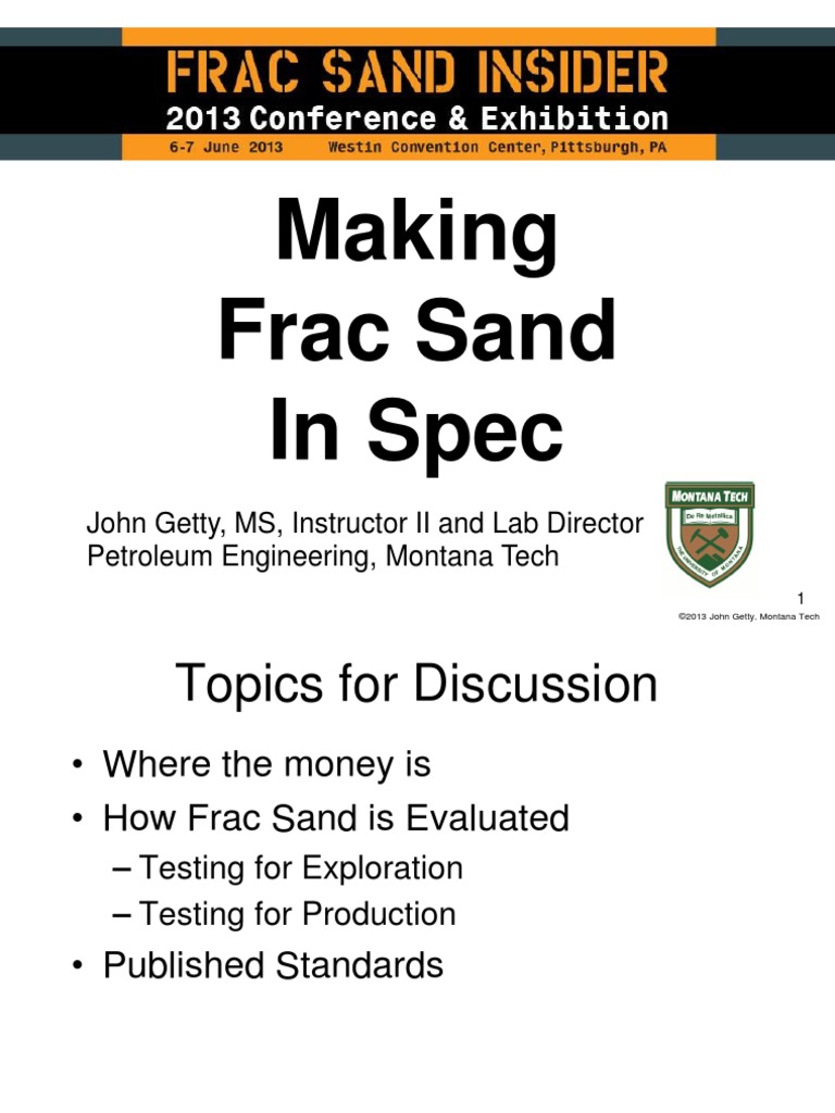 Frac Sands | PDF | Hydraulic Fracturing | Petroleum