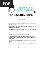 Wonder Questions and Answers | PDF | Self-Improvement