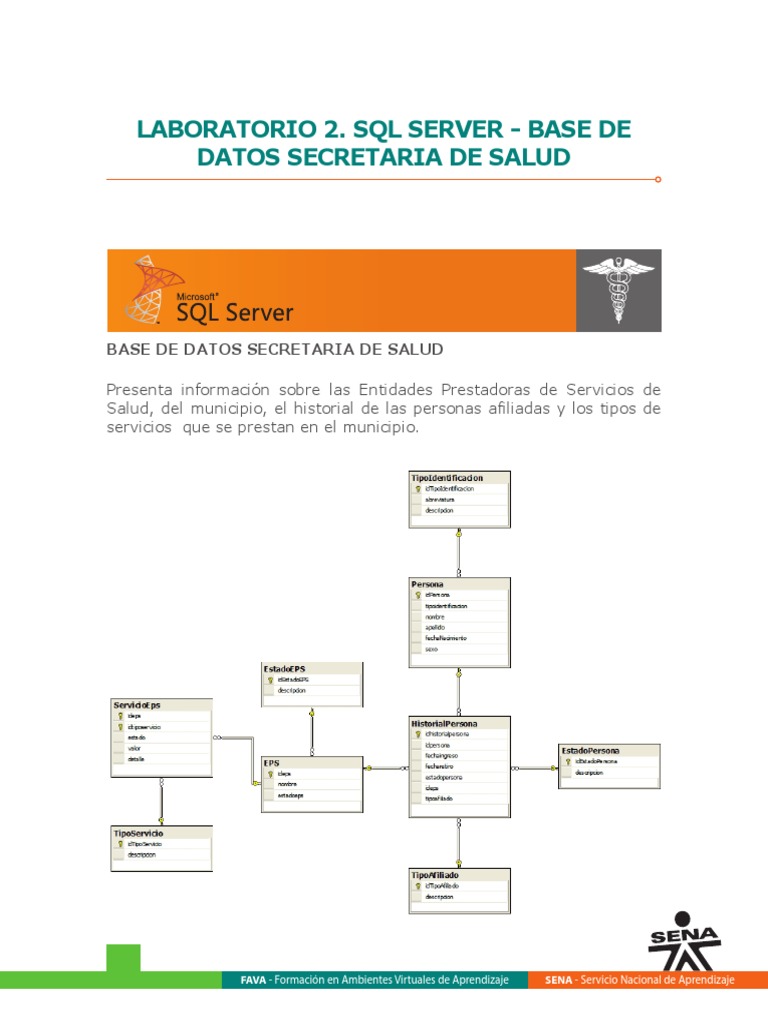 SQL Salud | PDF | SQL | Servidor SQL de Microsoft