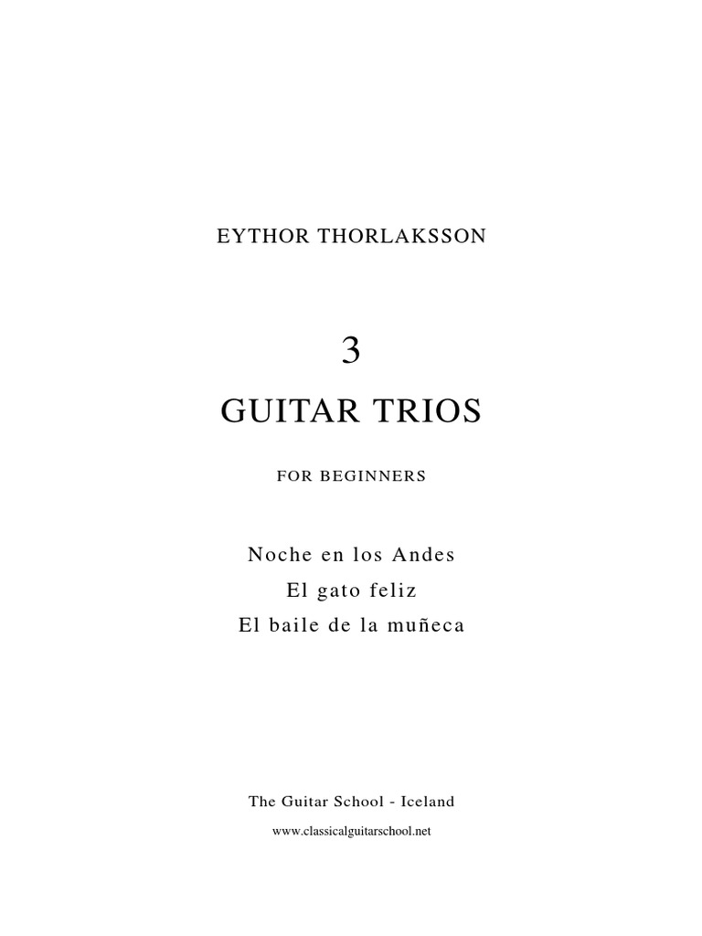 Trios Clases 3 PDF | PDF | Guitarras | Guitarra clásica