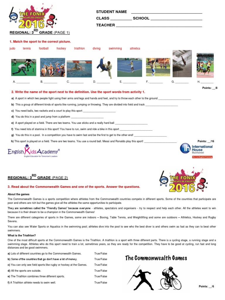 Regional: 3 Grade (Page 1) | PDF | Triathlon | Track And Field