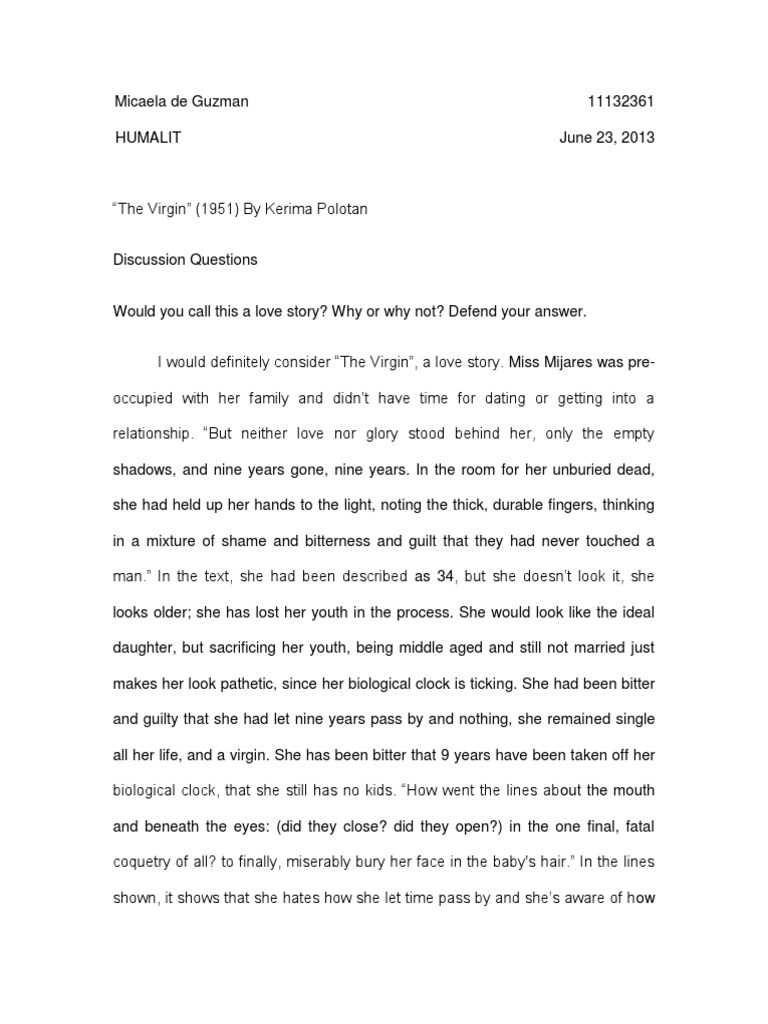 The Virgin Analysis | PDF