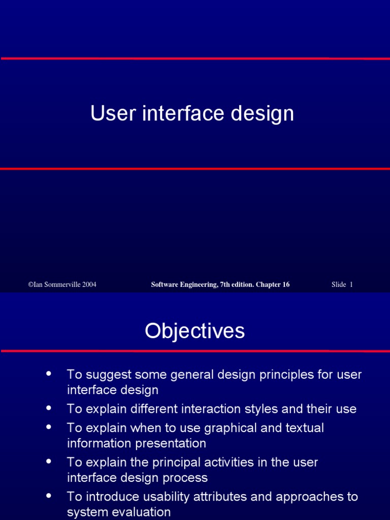 UI Principles | PDF | User Interface Design | User Interface