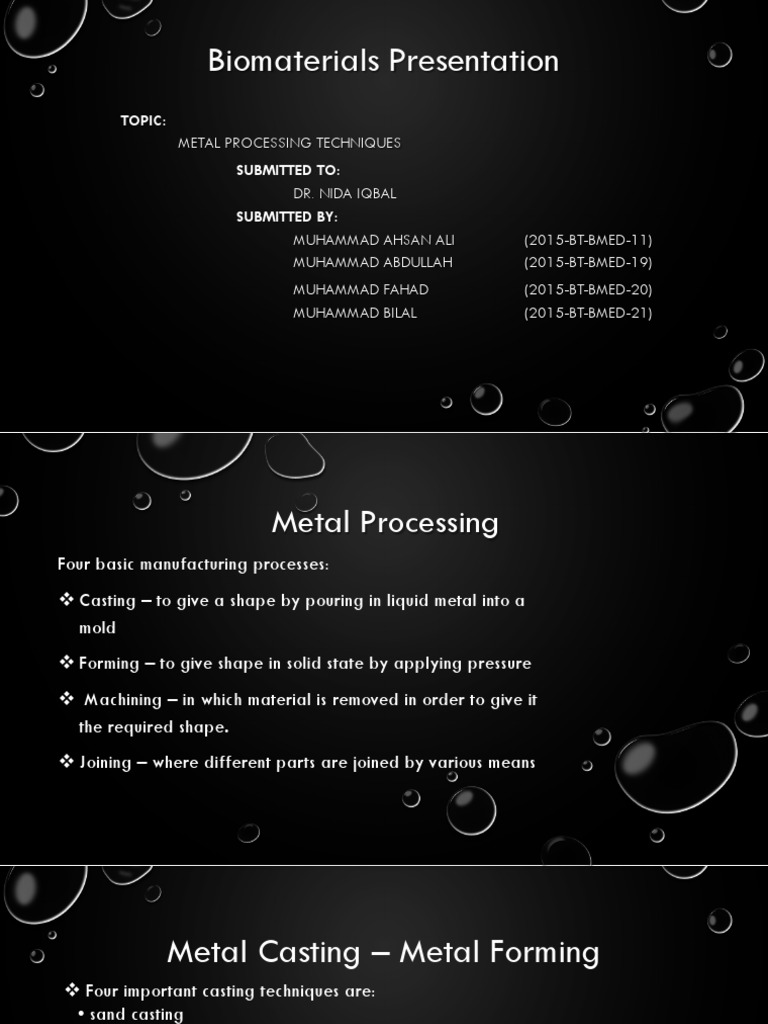 Presentation Shit Metal Processing | PDF | Annealing (Metallurgy) | Steel