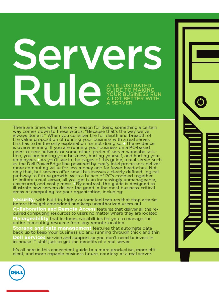 Servers Rule: An Illustrated Guide To Making Your Business Run A Lot ...