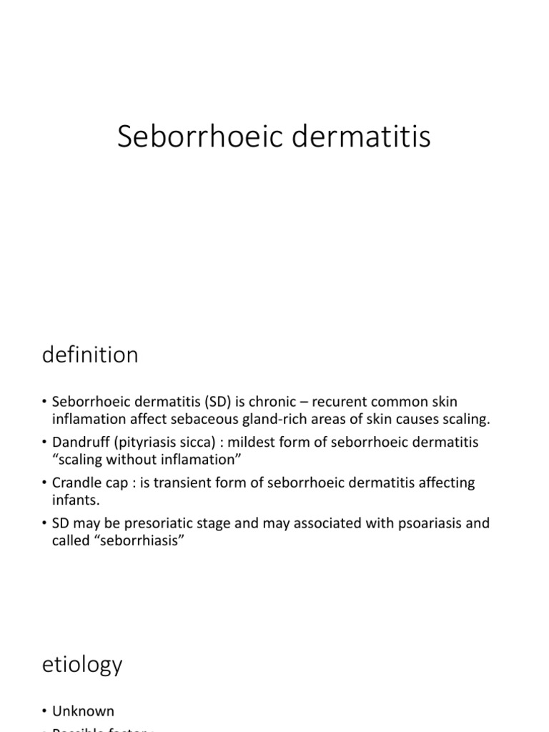Dermatitis Seboroik | PDF | Dermatitis | Psoriasis