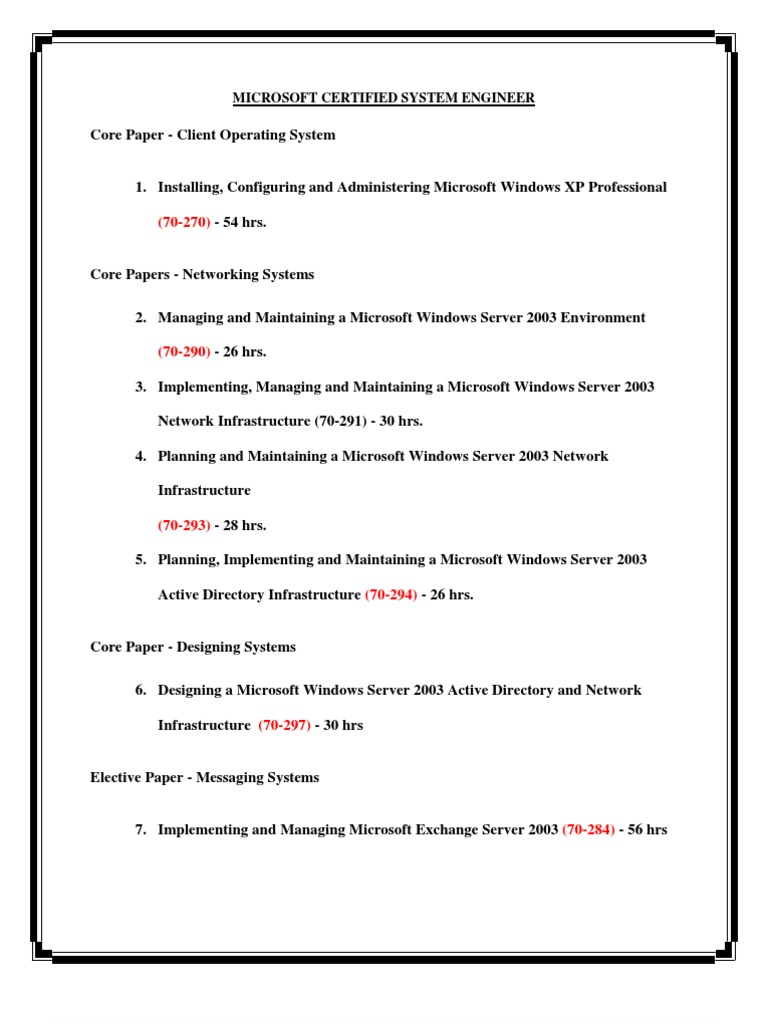 Mcse 2003 Syllabus | PDF | Active Directory | Group Policy