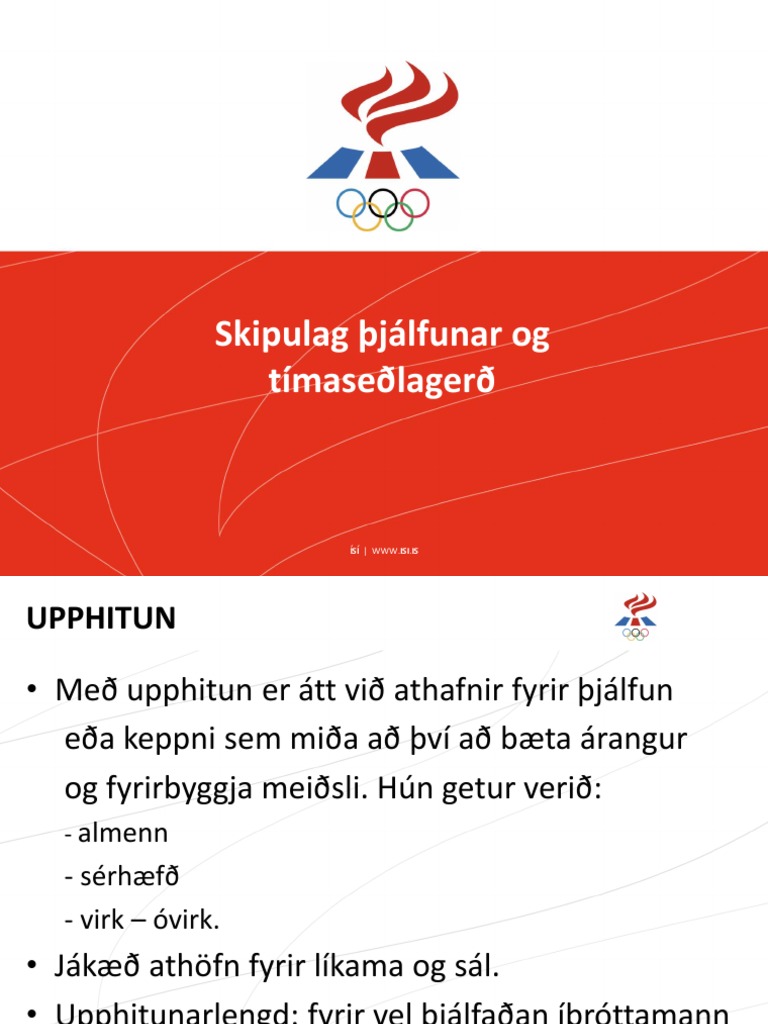 Skipulag Þjálfunar Og Tímaseðlagerð, 2014 Template | PDF