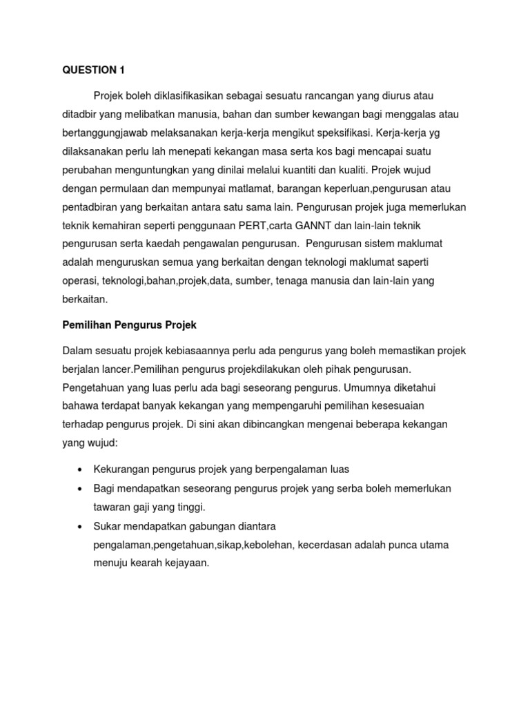 Panduan Sukses Pengurusan Projek Pdf Bisnis