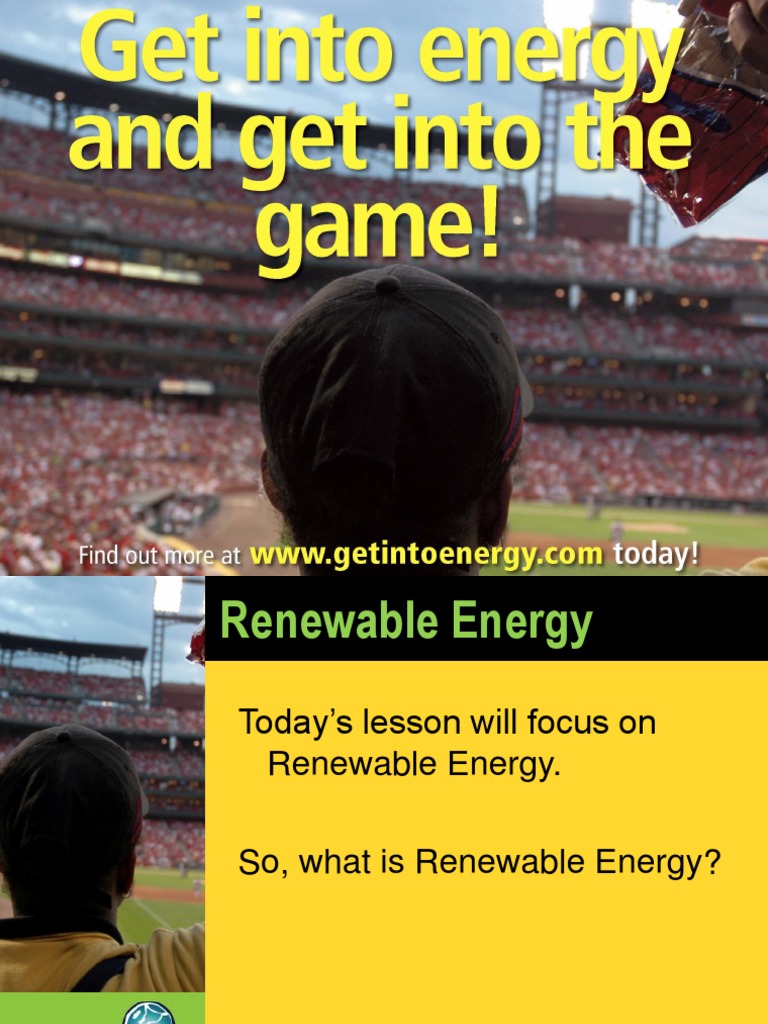 Renewable Energy PPT Teachers | PDF | Renewable Energy | Solar Energy