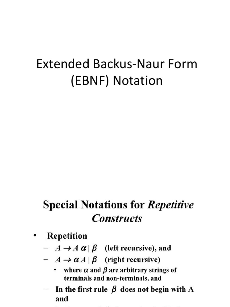 Syntax Analysis - EBNF and Syntax Diagrams | PDF
