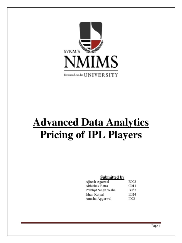 Advanced Data Analytics Assignment | PDF | Errors And Residuals | Principal Component Analysis