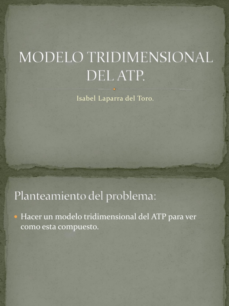 Modelo Tridimensional Del Atp | PDF | Salud y bienestar | Ciencia y ...