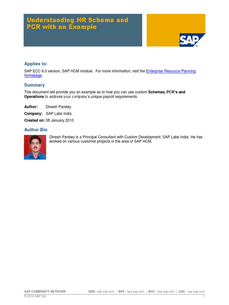 Understanding HR Schema and PCR With An Example | PDF | Ibm System I ...