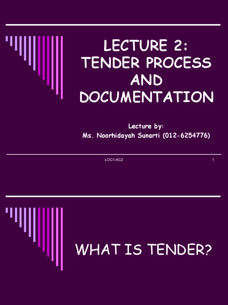Tender Process | PDF | Procurement | Taxes