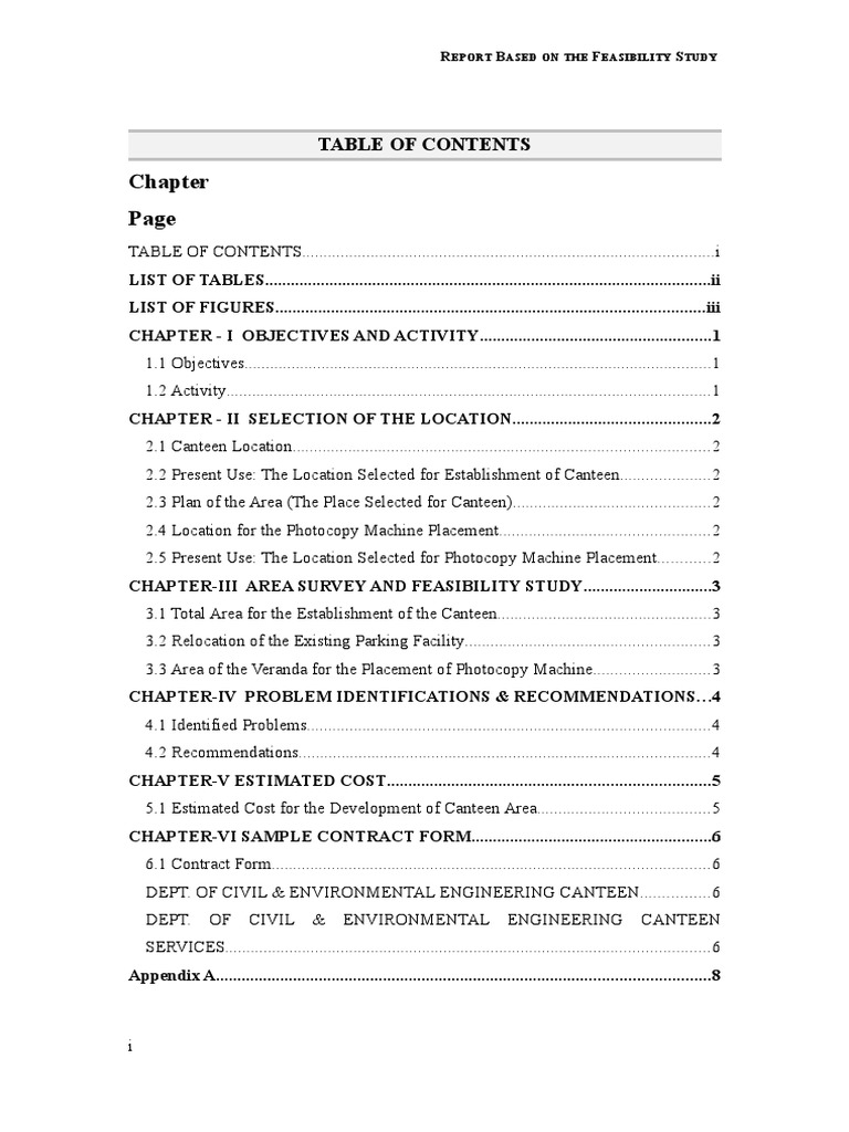Canteen Final Report | PDF | Cafeteria | Feasibility Study