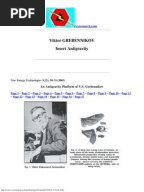 The Anti Gravity Platform of Viktor Grebennikov