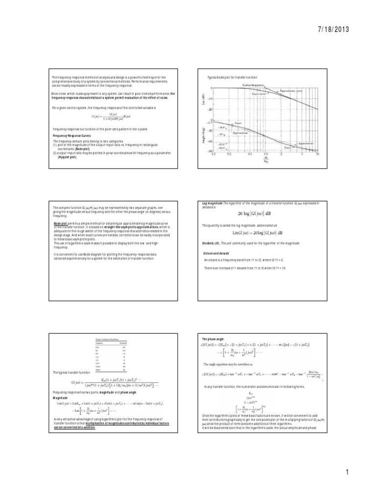 Bode Plots | Download Free PDF | Telecommunications Engineering | Signal Processing