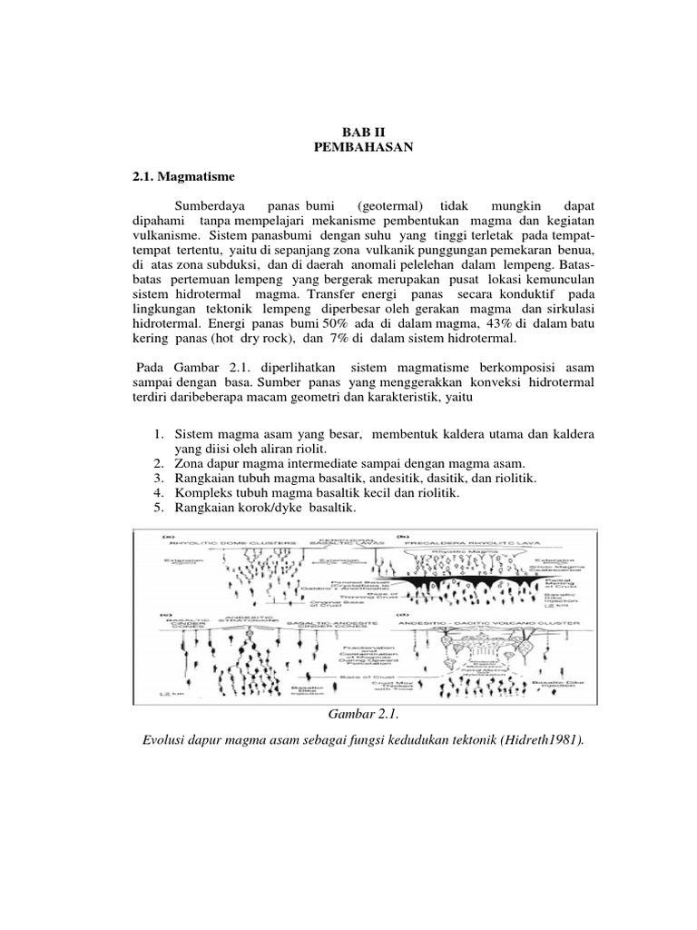 Magmatisme dan Sumberdaya Panas Bumi | PDF