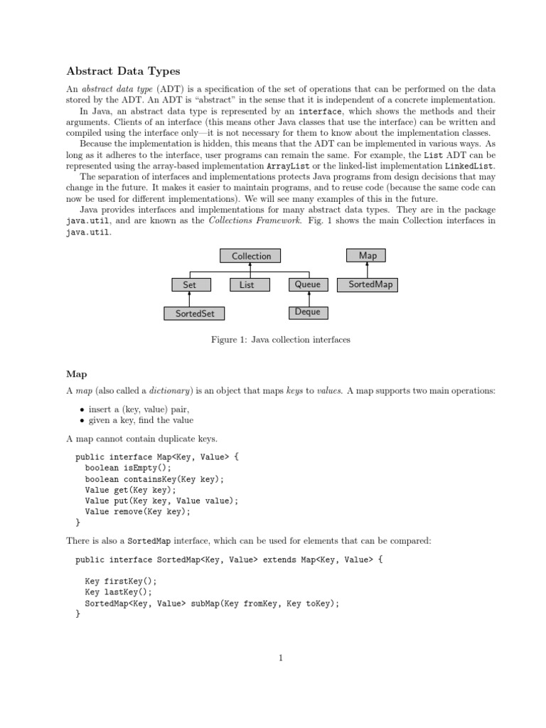 Abstract Data Types: Collection Map | PDF | Computer Engineering ...
