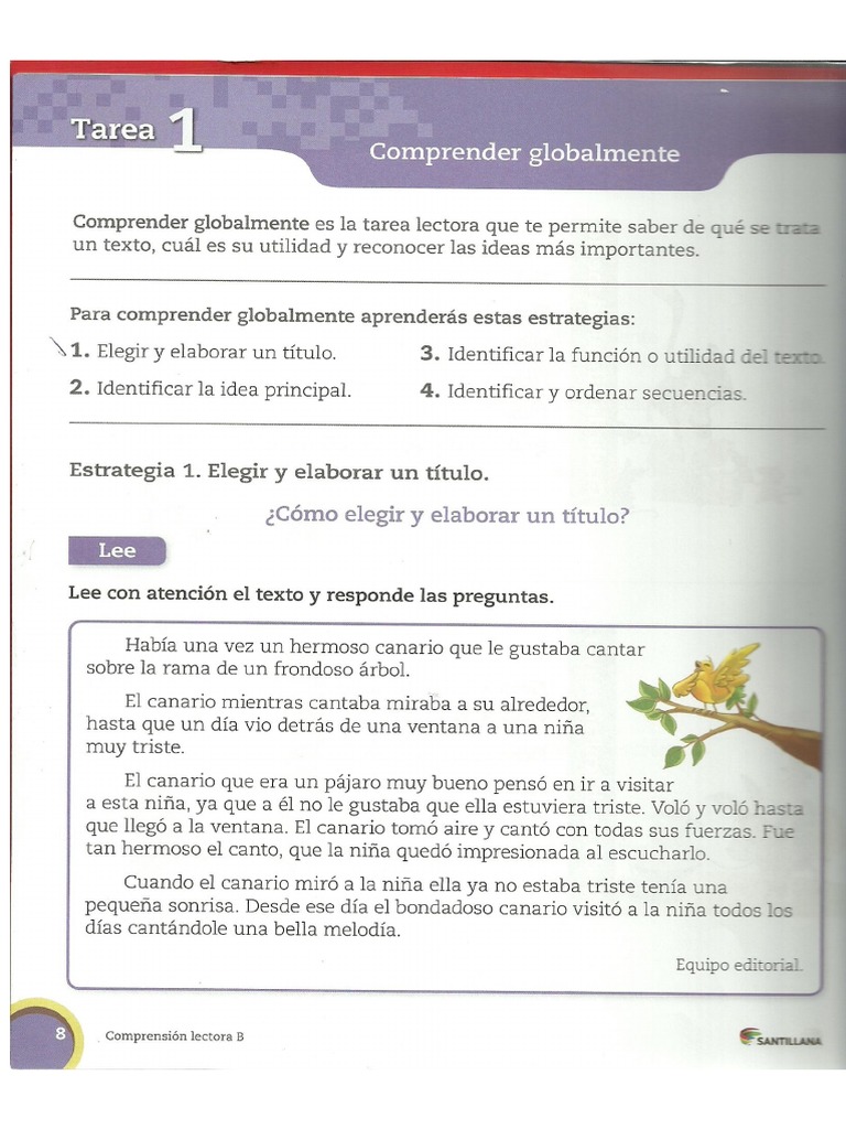 Libro de Comprension Lectora PDF | PDF