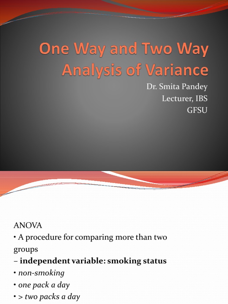 One Way and Two Way ANOVA | PDF
