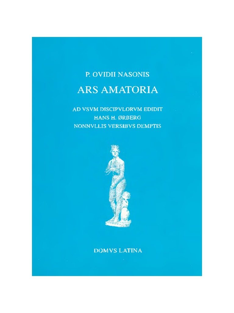 Ovidii Ars Amatoria 0001 | PDF | Young Adult