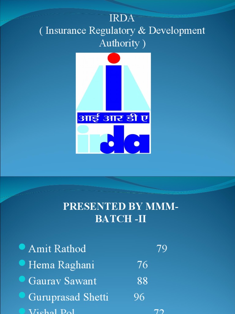 Irda (Insurance Regulatory & Development Authority) | PDF | Insurance ...